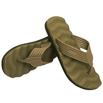 Copytec Tongs de bain tactiques - Sandales &agrave; orteils - Olive - Sandales d&eacute;t&eacute; - Chaussures de plage - Tongs tongs BW Army US 20473, Olive, 44 EU