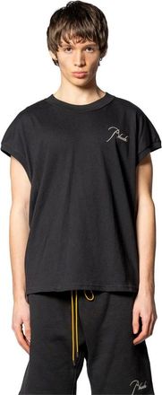 Rhude Homme, Tops, Noir, Taille: M Classique Cutoff Sleeve Top