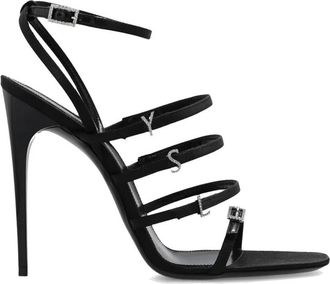 Saint Laurent Sandalen - Jerry Satin Sandals - Gr. 36 (EU) - in Schwarz - für Damen