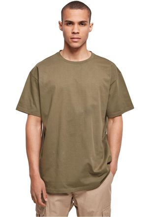 Build Your Brand Herren T-Shirt Heavy Oversize Tee, Basic T-Shirt f&uuml;r M&auml;nner, Oversized Fit, Baumwolle, 4XL, Olive
