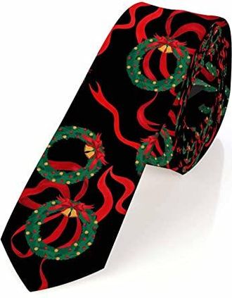 Generic Couronnes De Noël Cravates Hommes Classique Cravatte Polyvalente Cravate Pour Affaires Mariage Scolaires