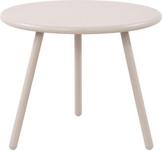 Clp Couchtisch Berea I Runder Loungetisch für draußen und drinnen I Gartentisch wetterfest und UV-beständig I Outdoor Beistelltisch, Farbe:hellgrau