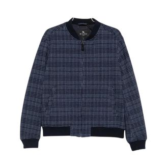 Etro Bomber Jacket - Homme - Vestes - Bleu - Taille: XL