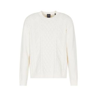 A|X Armani Exchange Textured Rundhals-Pullover - - Knitwear - Herren - Wei&szlig; - M