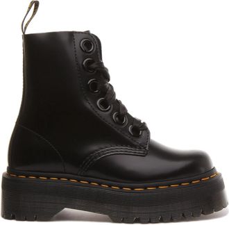 Dr. Martens Molly 6 Eyelet Plateau Stiefelette - - Shoes - Damen - Schwarzk - 39 EU