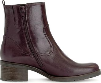 Gabor Leder-Stiefeletten - - Shoes - Damen - Rot - 39 EU