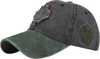 Generic Casquette de baseball du Canada 2026 avec drapeau de feuille d&eacute;rable brod&eacute; pour la f&ecirc;te du Canada, Vert, Taille unique