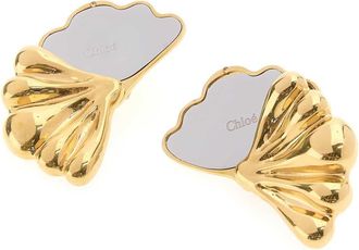 Chlo&eacute; Gold Metal Mirror Earrings - Gold