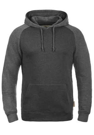 Indicode Elliot Herren Kapuzenpullover Hoodie Pullover Mit Kapuze, Gr&ouml;&szlig;e:L, Farbe:Charcoal Mix (915)