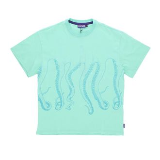 Octopus Tentakel-Logo-Print-Tee - - Tops - Herren - Gr&uuml;n - XL