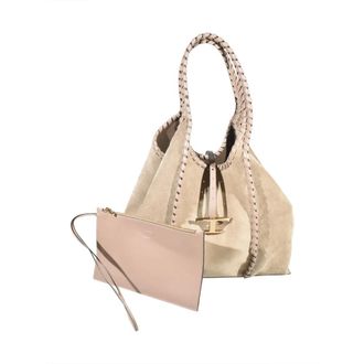 Tod's Femme, Sacs, Beige, Taille: ONE Size T Timeless Tote