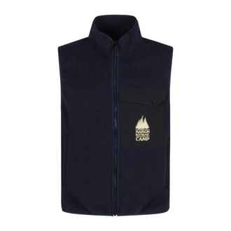 Maison Kitsun&eacute; Casual Fleece Sleeveless Vest - - Jackets - Herren - Blau - S