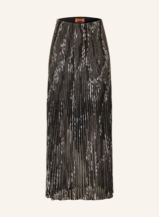Missoni Strickrock Mit Glitzergarn schwarz