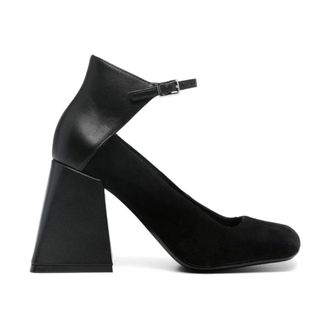 Vic Mati&eacute; Femme, Chaussures, Noir, Taille: 38 EU Bottes &agrave; Talon Noires