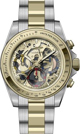 Invicta Speedway 50276 Herren Uhr - Quartz Bewegung - Edelstahl mit goldenem Zifferblatt - 39 mm