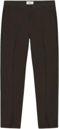 Les Deux Pantalon de costume bross&eacute; en serg&eacute; - Homme - Pantalons - Brun - Taille: W30 L32