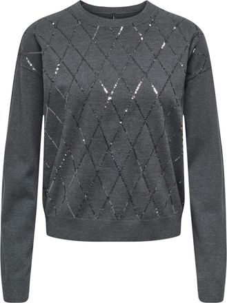 Only Onlhalifax Ls Sequins O-Neck KNT
