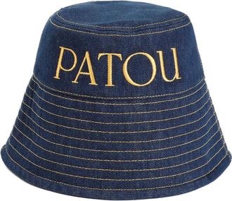 Patou unisex, Accessoires, Bleu, Taille: L Denim Bucket Hat