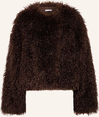 Mrs & Hugs Mrs & Hugs Kunstfell-Jacke braun