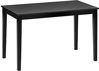 Julian Bowen Hudson Esstisch, schwarz, Height: 76, Width: 114, Depth: 65cm