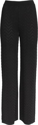 Missoni Black Zigzag Trousers Size XXS