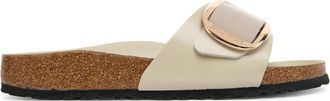 Birkenstock Pantoletten Birkenstock Madrid Big Buckle Hex 1031823 &Eacute;cru