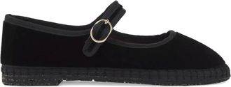 Flabelus ballerines Antonia en velours - Noir