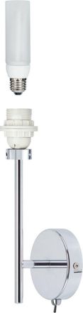 Paulmann 998.40 Basic 11W 230V E27 Wandleuchte Wandfackel Silber Chrom, Neuw