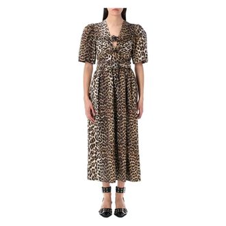 Ganni Damen, Kleider, Braun, SGr&ouml;&szlig;e