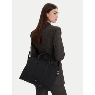 Calvin Klein Laptoptasche Calvin Klein Embossed Woven Commuter LV04D3207G Schwarz