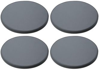 Generic Rundes Stuhlkissen Aus Memory-Schaumstoff Rutschfestes Weiches Rundes Stuhlkissen,1/2/4er Set Sitzkissen/Hockerkissen, Bequemes Bar-Sitzkissen(Dark Gr