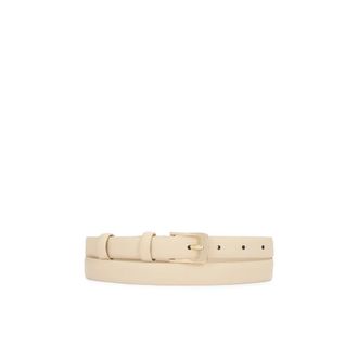 Kazar Femme, Accessoires, Beige, Taille: 110 CM Narrow Minimalist Leather Belt