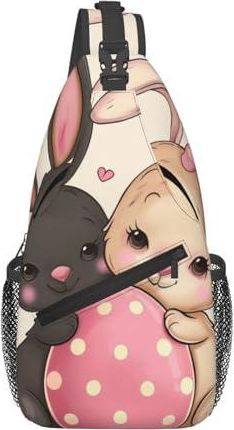 Generic Peach Bunny Sac &agrave; bandouli&egrave;re de voyage pour homme Sac &agrave; dos de randonn&eacute;e