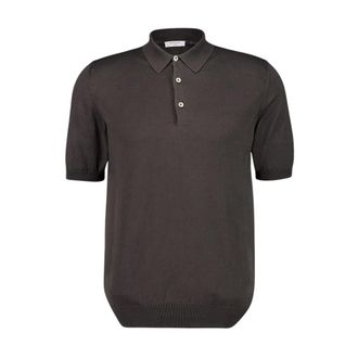 Boglioli Dunkelgraues Baumwoll-Poloshirt - - Tops - Herren - Grau - XL
