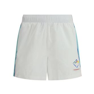 Casablanca Windbreaker Shorts mit Kontrastierenden B&auml;ndern - - Shorts - Herren - Wei&szlig; - M