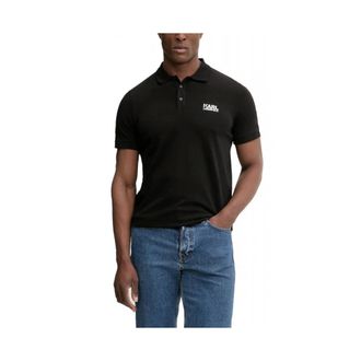Karl Lagerfeld Homme, Tops, Noir, Taille: XL Polo