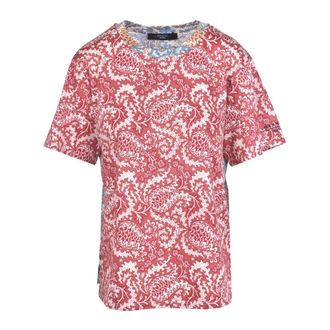 Max Mara T-Shirt Ibiza mit Print - - Tops - Damen - Rosa - XS