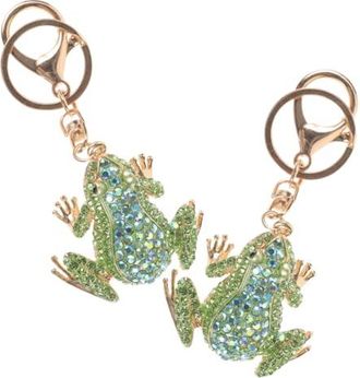 FOMIYES 2 pi&egrave;ces Porte-cl&eacute;s Mignon avec Scintillants Breloque Animal D&eacute;corative Lot de Vertes Accessoire pour Sac &agrave; Main et Sac &agrave; Dos