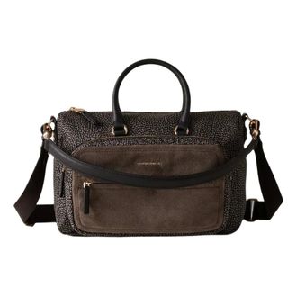 Borbonese Bauletto M - Femme - Sacs - Brun - Taille: ONE Size
