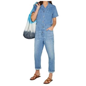 Five Jeans Five Jeans, Femme, Combinaisons et Ensembles, Bleu, Taille: 40 FR Eben Jumpsuit