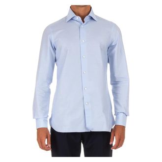 Ermenegildo Zegna Trofeo Cotton Shirt - - Shirts - Herren - Blau - XL