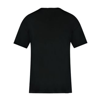 3.Paradis Womens Embroidered Cotton T-Shirt Black
