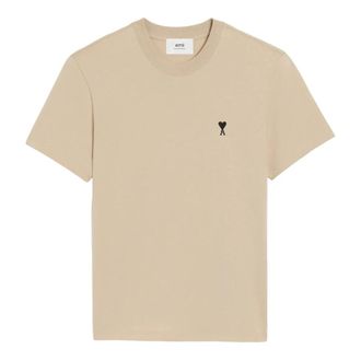 Ami Le Tee Ami de Coeur Contrasted - - Tops - Herren - Beige - L
