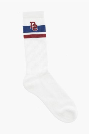 Dsquared2 Long Ribbed Socks with Contrasting Detail size 38