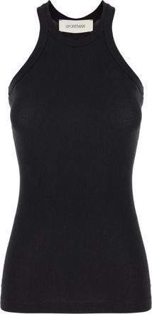 Sportmax Femme, Tops, Noir, Taille: 40 FR D&eacute;bardeur en coton et soie