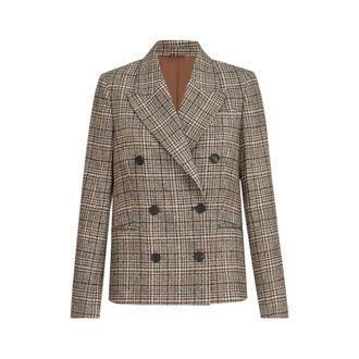 Brunello Cucinelli Femme, Vestes, Brun, Taille: 40 FR Tailored Jacket
