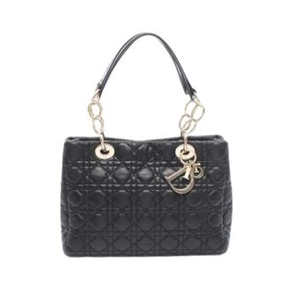 Dior Pre-owned Cannage Lambskin Tote Bag - - Pre-owned - Damen - Schwarzk - ONE SIZE