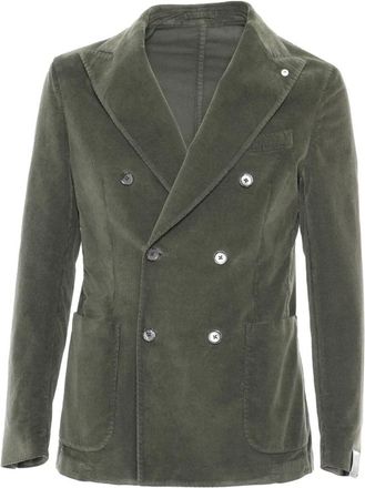 Lubiam Homme, Vestes, Vert, Taille: M Wool Silk Linen Jacket