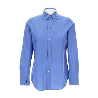 Polo Ralph Lauren Femme, Blouses et Chemises, Bleu, Taille: 32 FR Chemise Coupe Classique