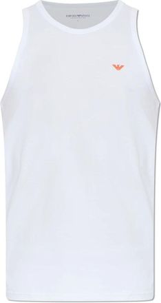 Emporio Armani Homme, Tops, Blanc, Taille: M T-shirt sans manches en coton